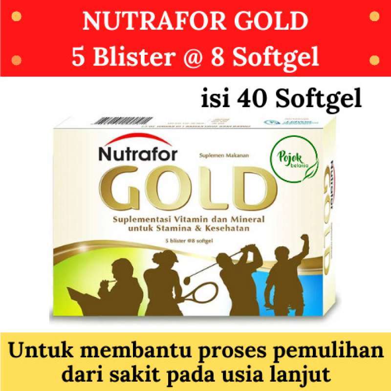 Promo Nutrafor Gold isi 5 Blister @ 8 softgel / Suplementasi Vitamin ...