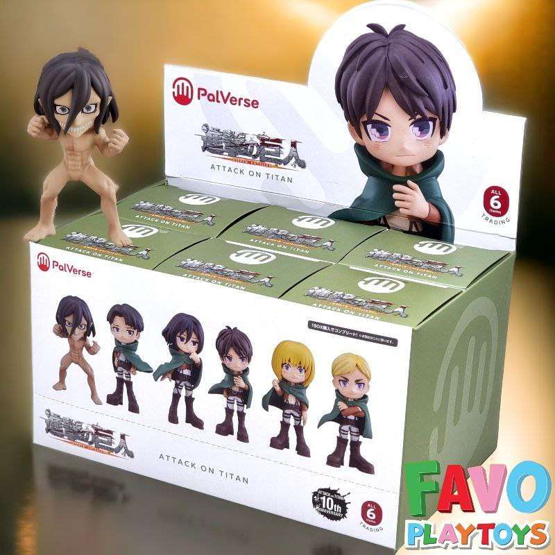 Jual PalVerse Attack On Titan 10th Anniversary AOT Series - FULL SET 6 PCS Blind Box Figure di ...