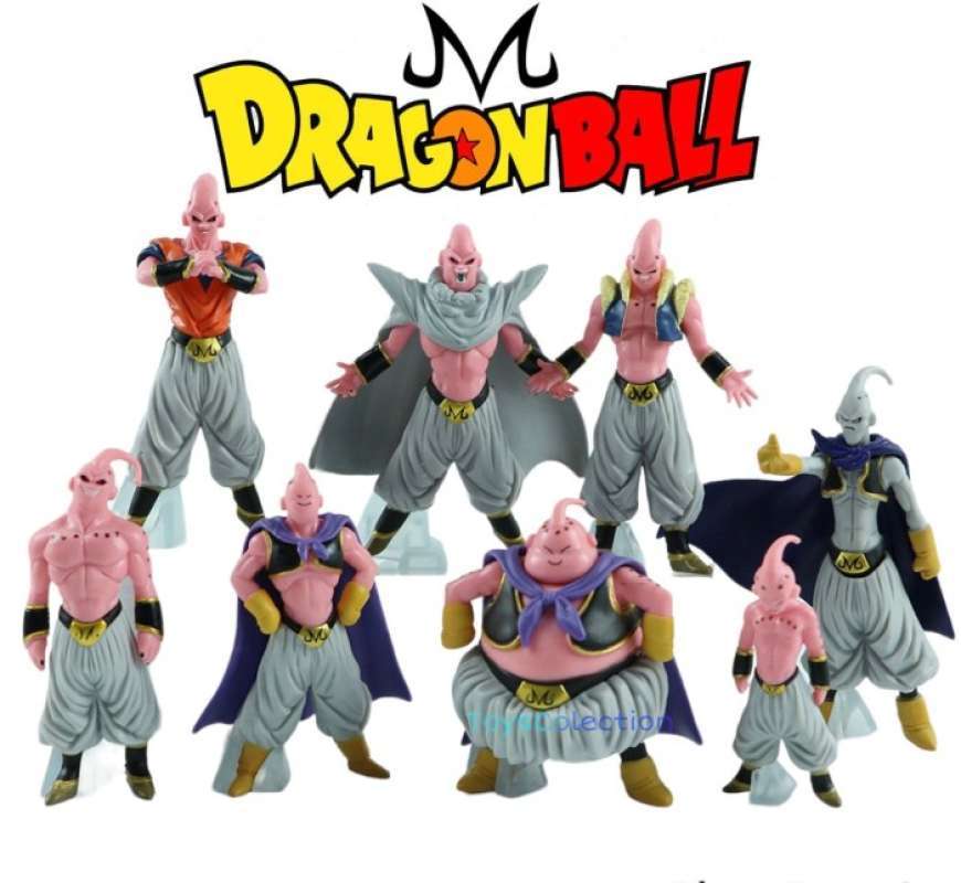 Promo ACTION FIGURE DRAGON BALL MAJIN BUU SUPER SAIYAN SET 8 PCS TOPPER ...
