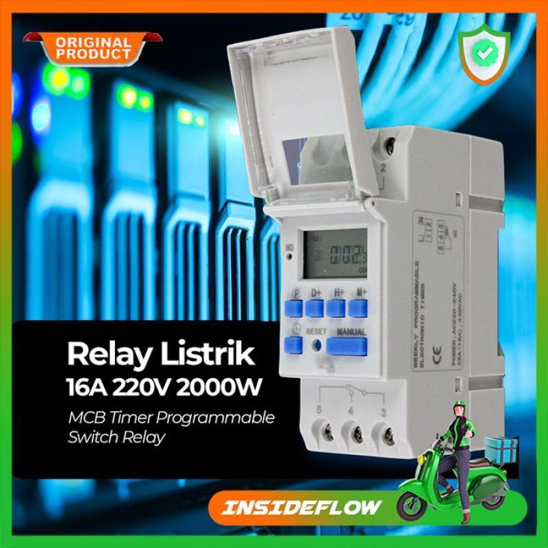 Promo Mcb Timer Saklar Listrik Otomatis Programmable Switch Relay 16a ...