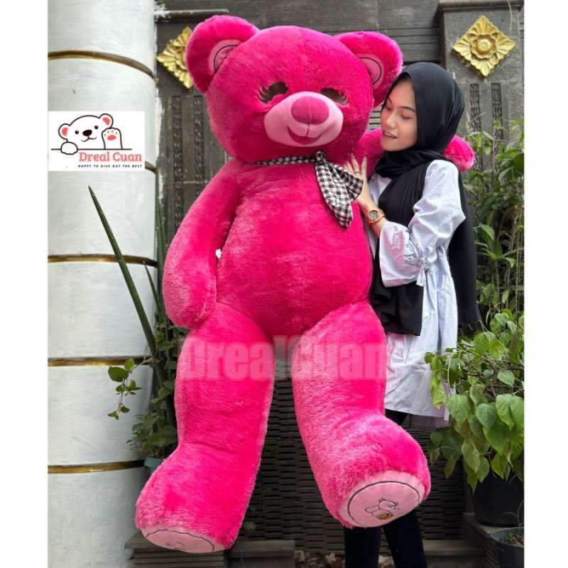 Promo Boneka Teddy Bear Beruang Besar Jumbo Super big 150cmfluffy syal ...