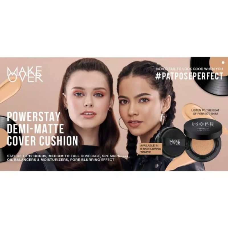 Promo Make Over Powerstay Demi Matte Cushion Makeover Cusion Dewy Mate ...