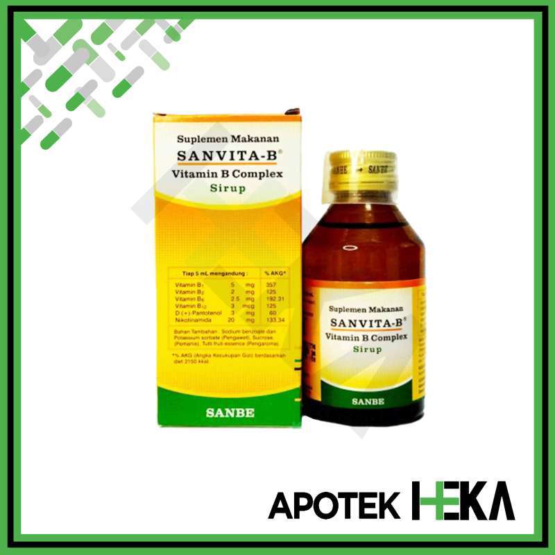 Jual Sanvita B Syrup Botol 120 Ml - Vitamin B Complex Sirup Vitamin ...