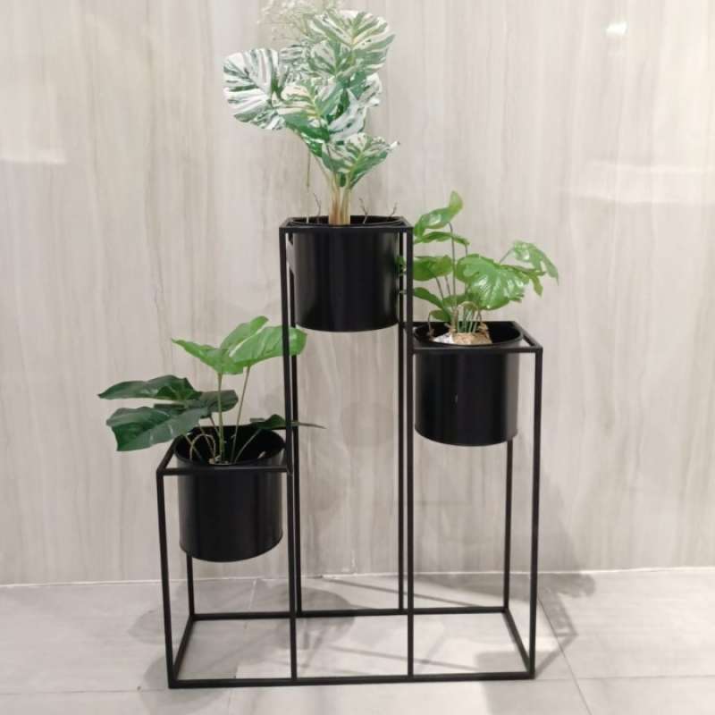 Promo Rak pot bunga besi model informa, rak tanaman minimalis modern ...