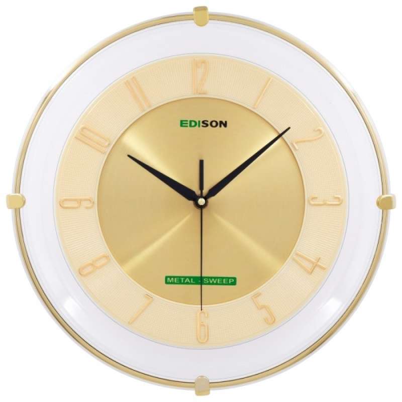 Promo Jam Dinding Edison Es-331 Al T8 Modern Design Diskon 23% Di ...