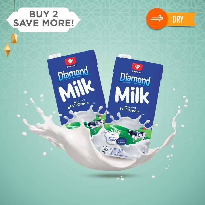 Jual Diamond Milk Uht Full Cream 1 Lt 2 Pcs Di Seller Diamondfair-mini ...