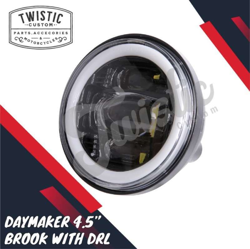Promo Daymaker 4.5 inch Brook Lampu LED Fog lamp Motor Harley Benelli ...