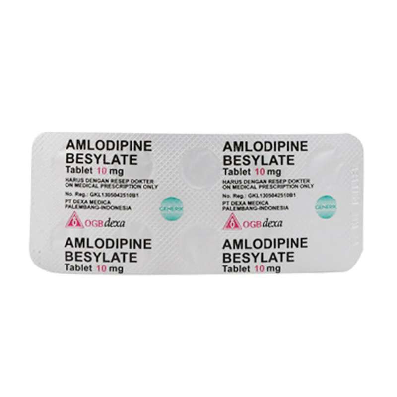 Jual Amlodipine Besilate Ogb Dexa Medica 10 Mg Tablet / Hipertensi Di ...