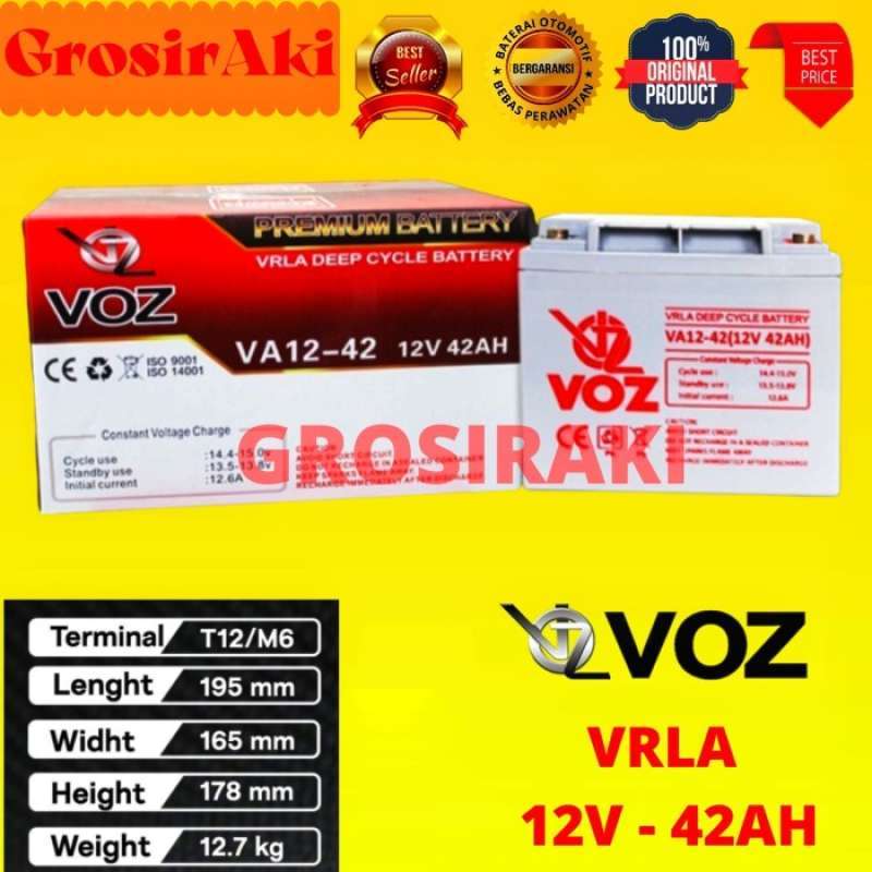 Promo 12V 42AH VOZ MF AKI PANEL SURYA BTS TOWER PABX SOLAR PANEL Diskon ...