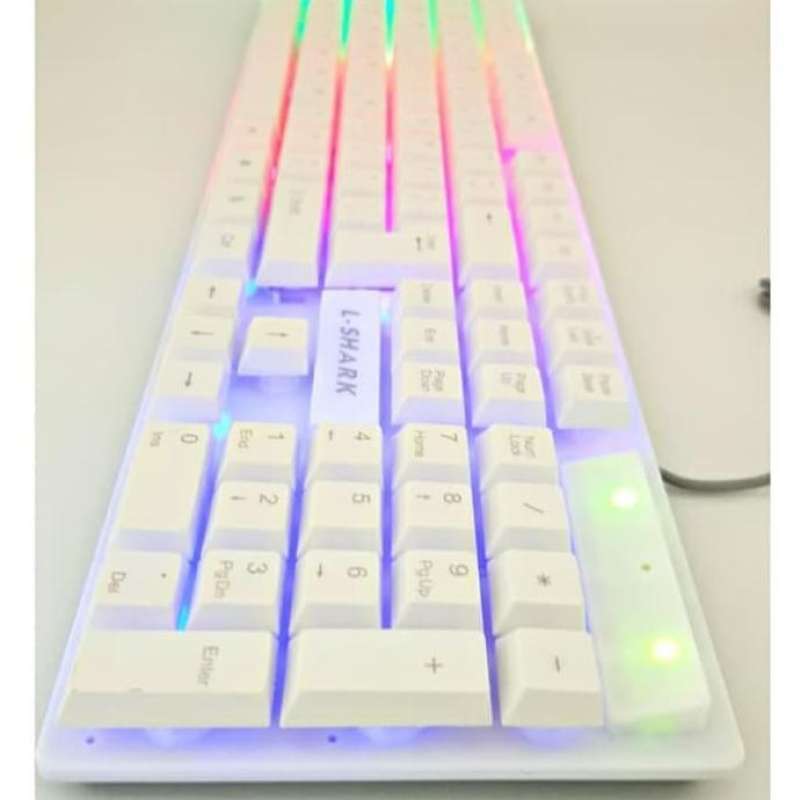 Promo KEYBOARD GAMING RAINBOW WITH LED KEYBOARD GAMING BACKLIGHT PC ...
