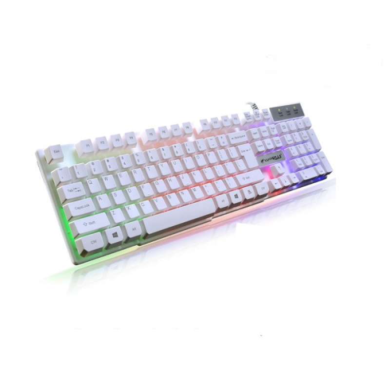 Promo KEYBOARD GAMING RAINBOW WITH LED KEYBOARD GAMING BACKLIGHT PC ...