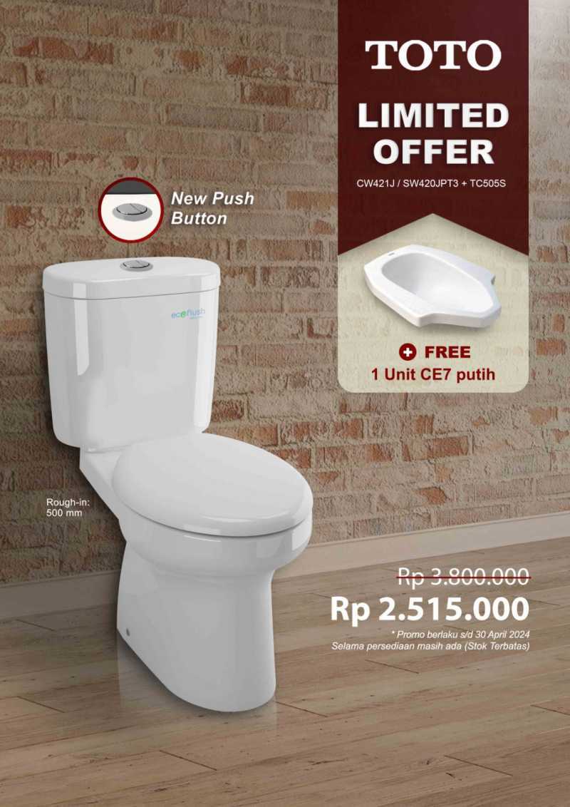 Jual Kloset Duduk Toto Cw421 Original Murah - Harga Diskon Maret 2024 ...