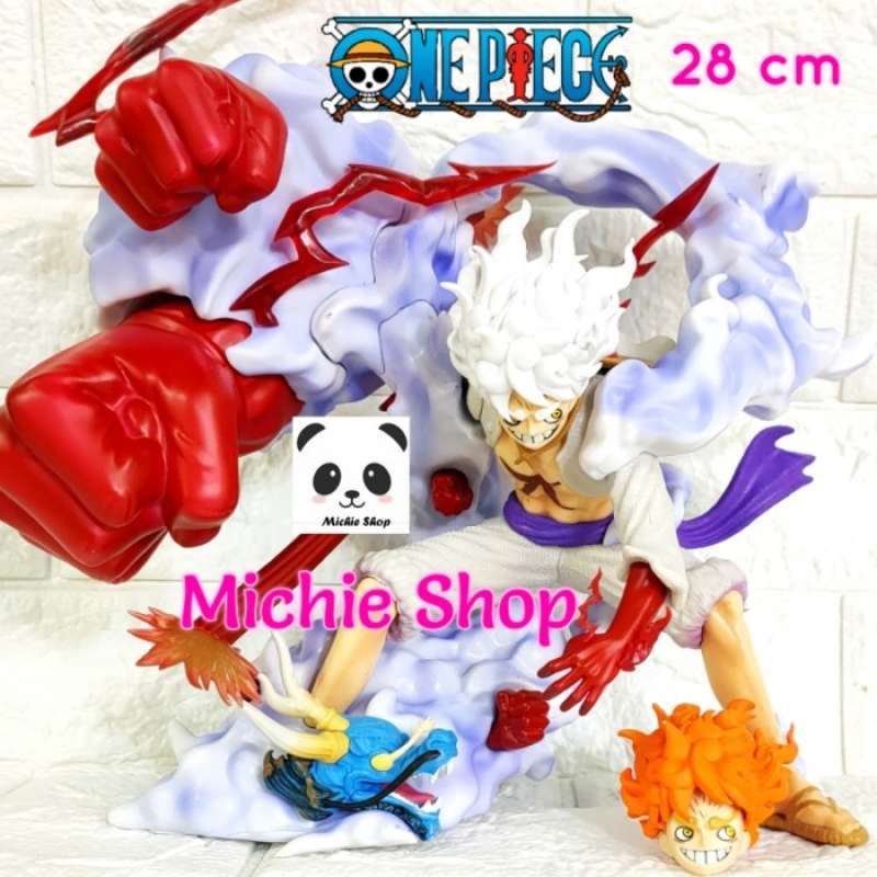 Promo Figure Luffy Joy Boy 28cm Anime One Piece Luffy Gear 5 Sun God ...