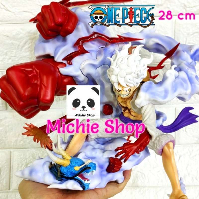 Promo Figure Luffy Joy Boy 28cm Anime One Piece Luffy Gear 5 Sun God ...