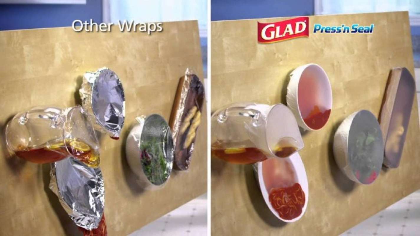 Promo Glad Press Seal Air Tight Easy Seal Plastic Cling Food Wrap ...