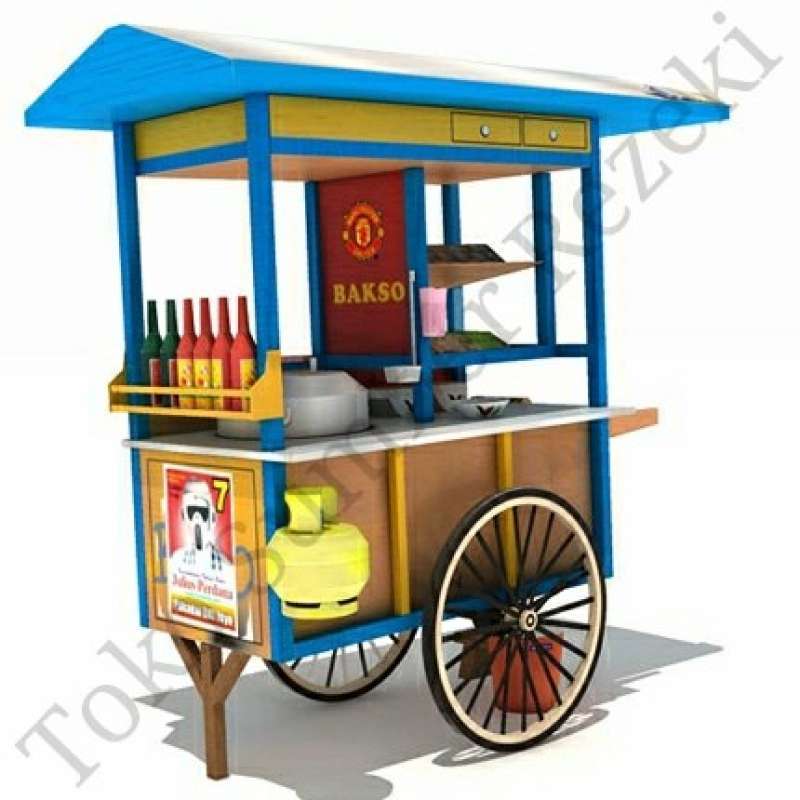 Promo Gerobak Bakso Papercraft Meatball Vendor Paper Craft Puzzle 3d ...