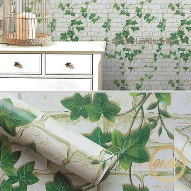 Jual Home Wallpaper Sticker Dinding Daun Rambat Hijau - 45cm x 10 m di Seller Grand Pasaraya ...