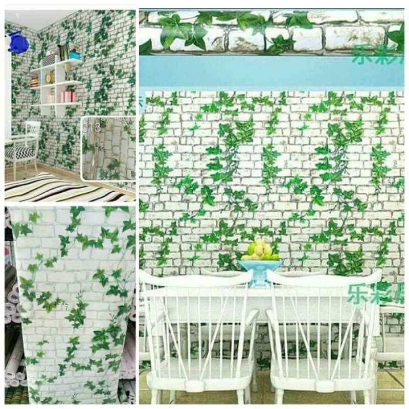 Jual Home Wallpaper Sticker Dinding Daun Rambat Hijau - 45cm x 10 m di Seller Grand Pasaraya ...
