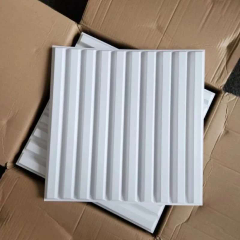 Jual Wallpaper Dinding Wall Panel 3d Pvc Hitam Putih Dekorasi Ruang ...