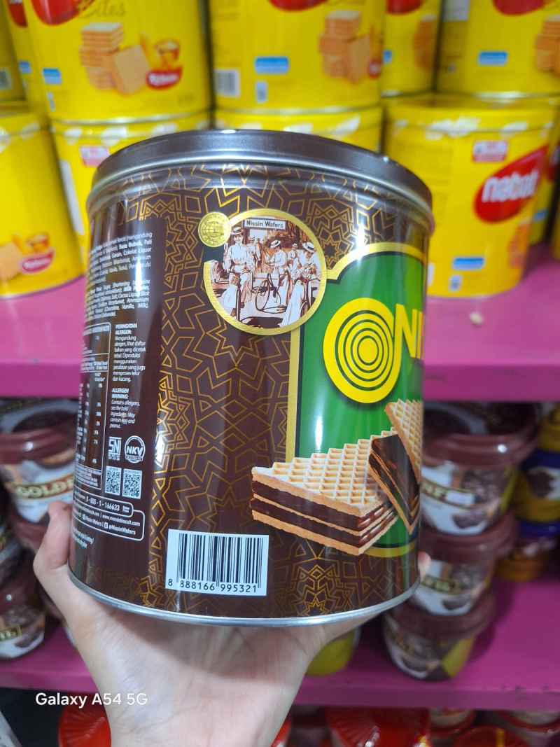 Jual Cod / Wafer Coklat Nissin Kaleng 267 Gram Satuan Atau Dusan ...