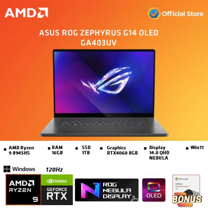 Promo Asus Rog Zephyrus G14 Oled Ga403uv | Ryzen 9 8945hs 16gb 1tb ...