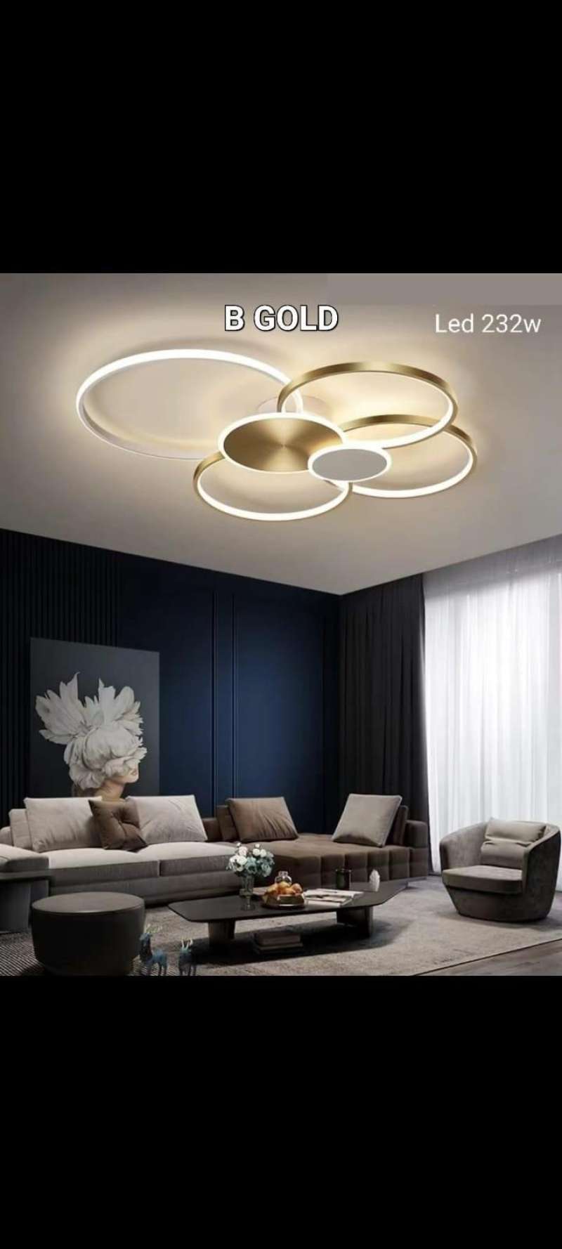 Jual Fl 1559 Lampu Plafon Minimalis Modern 2 Model Model Ring Ruang ...