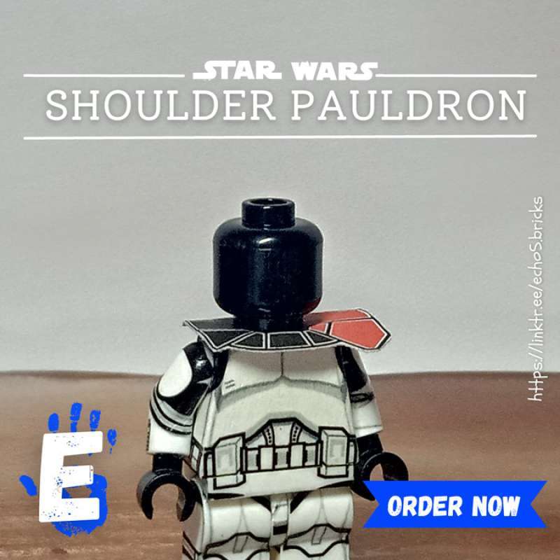 Promo Lego Custom Clone Trooper Shoulder Pauldron - Merah Diskon 50% Di ...