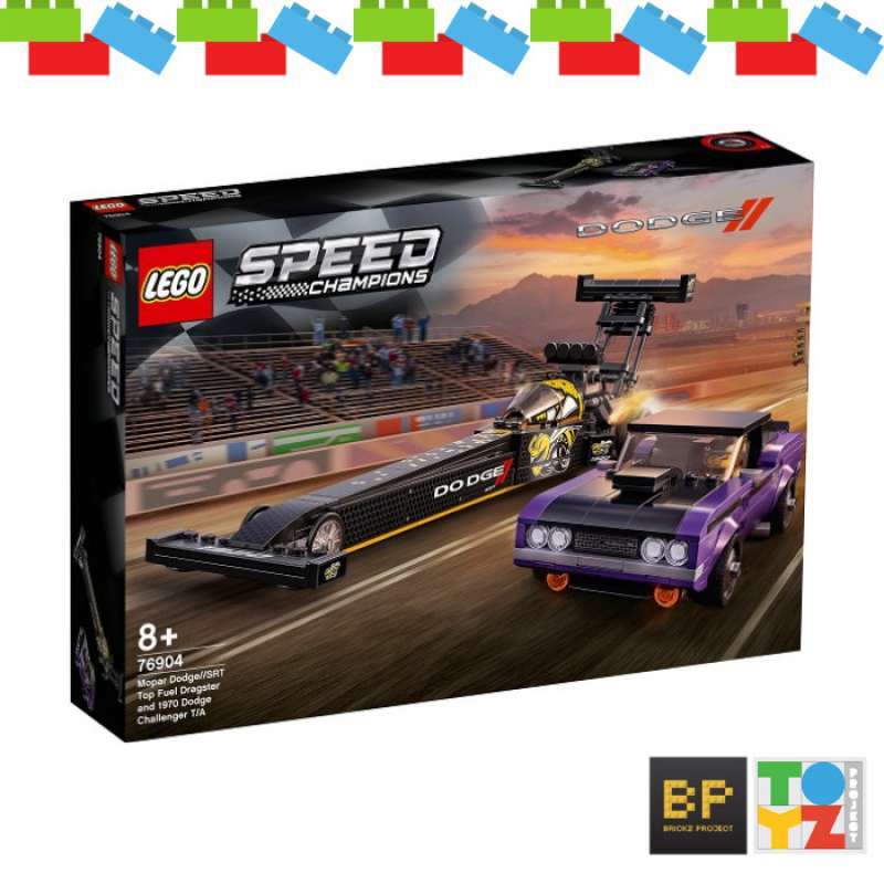 Promo Lego 76904 Mopardodge//srt Top Fuel Dragster &1970 Dodge ...