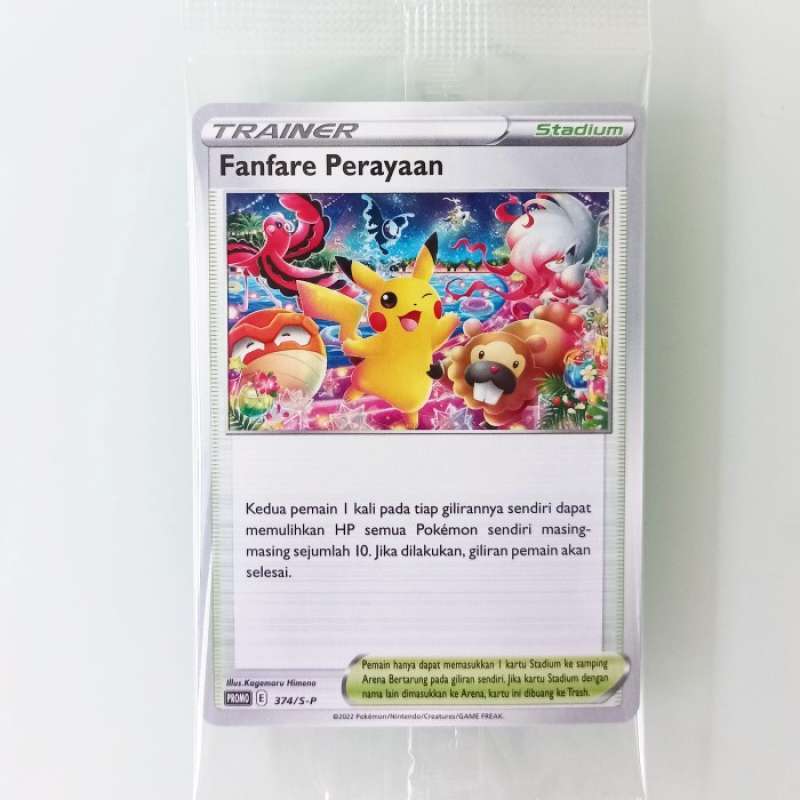 Promo Set Kartu Pokemon Festival Pikachu V Eevee V Fanfare Perayaan Diskon 23% Di Seller ...