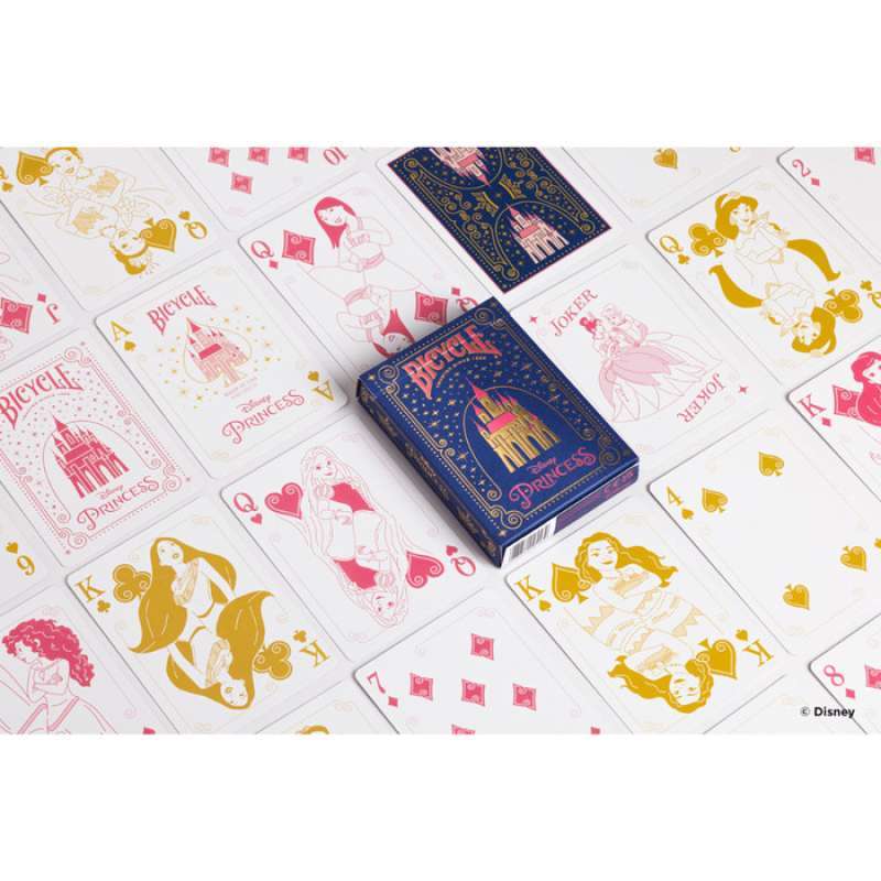 Promo Kartu Remi Bicycle Disney Princess Inspired Navy Playing Cards ...