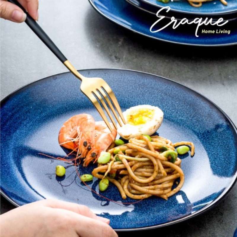 Promo Asagao Japanese Plate Series / Piring Makan Estetik Jepang Biru ...