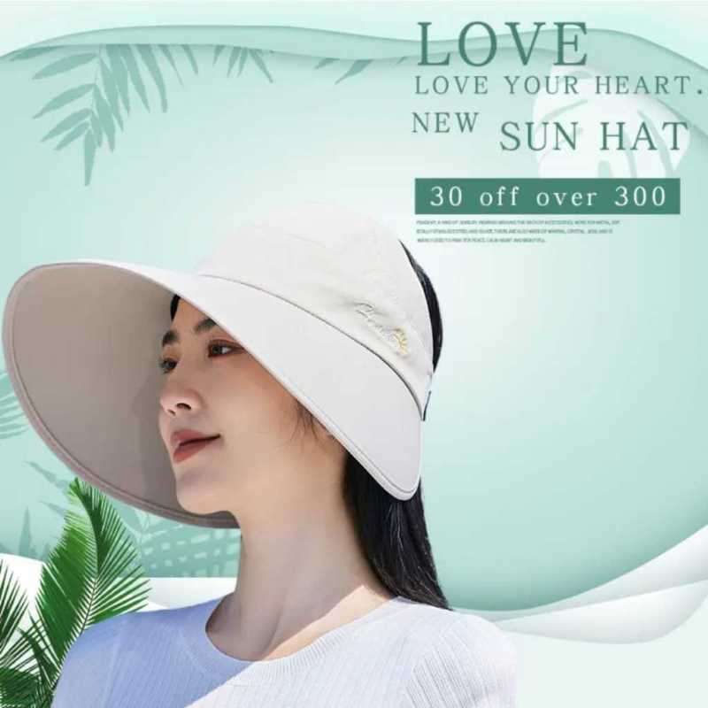 Promo Wlfs Topi Anti Uv Topi Pantai Topi Gulung Water Proof Premium ...