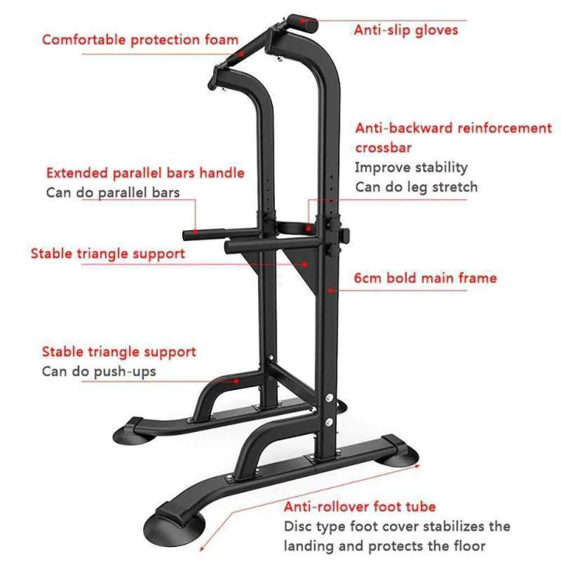 Jual Alat Fitness Pull Up Power Rack Horizonal Bar Home Gym 4001f Alat ...