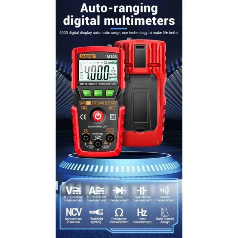 Jual Mini Digital Multimeter Ac/dc Electrical Voltage Tester M108 ...