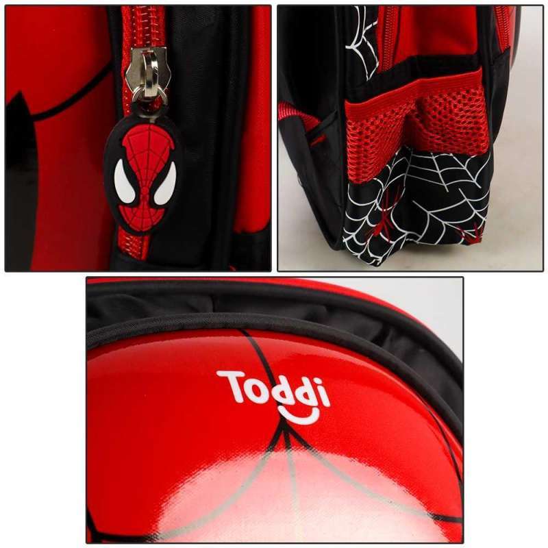 Jual Tas Ransel Sekolah Anak Backpack Model Spiderman 1801 Tas Smuggle Anak Bekal Cowok Kotak ...