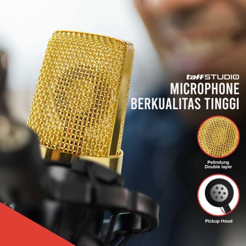 Jual Mikrofon Kondenser Studio Mic Xlr With Shock Proof Mount Bm-700 ...