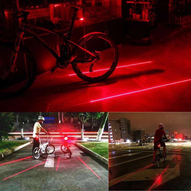 Jual Lampu Belakang Sepeda Tail Light Laser Led Waterproof Sl-116 Lampu ...