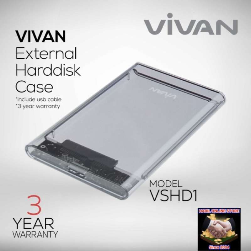 Promo Vivan Vshd1 - Enclosure Transparent 2.5 Inch Sata Usb 3.0 Diskon ...