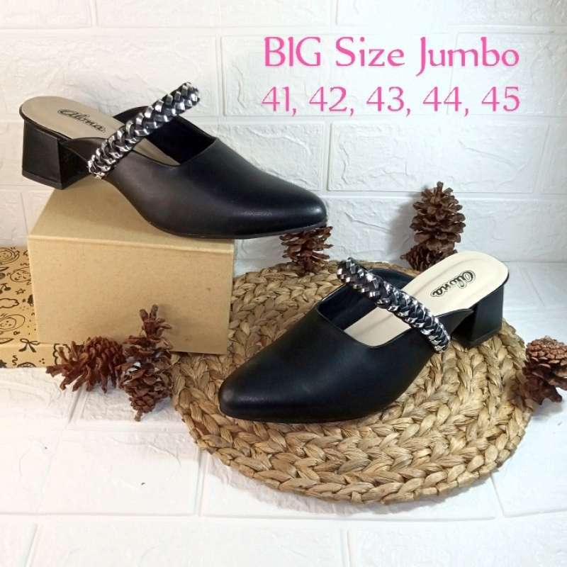 Promo Wolfs Mules - Big Size Jumbo / Sepatu Sandal Heels Pesta Wanita ...