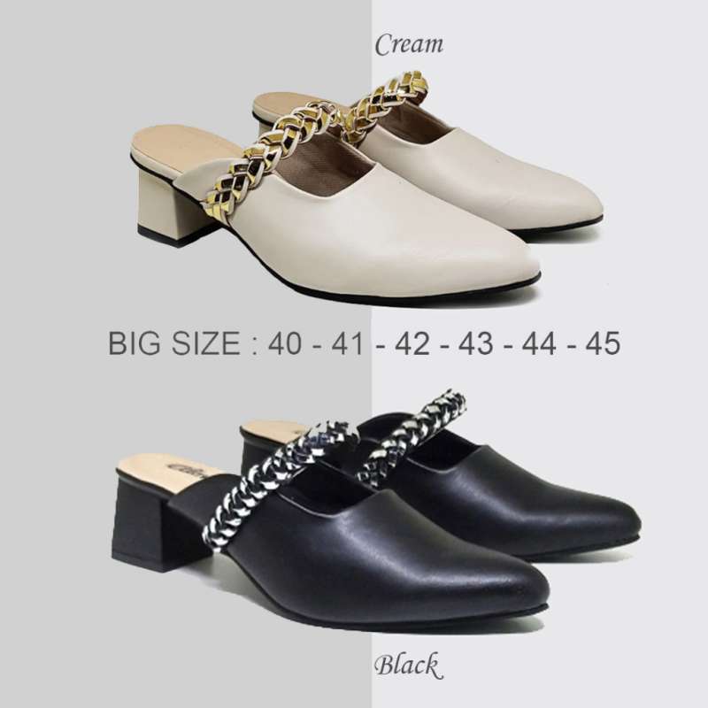 Promo Wolfs Mules - Big Size Jumbo / Sepatu Sandal Heels Pesta Wanita ...