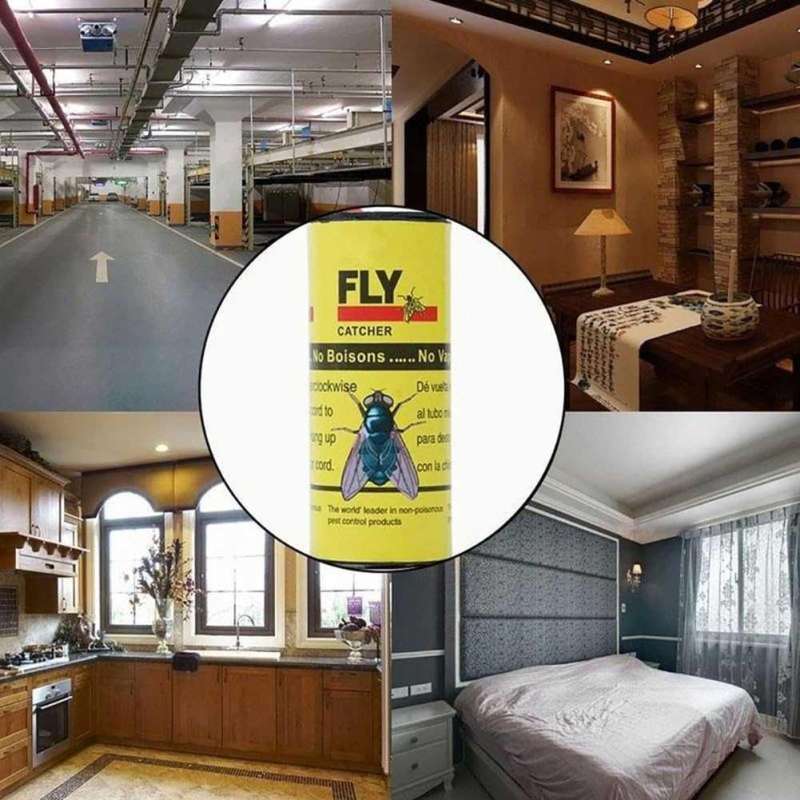 Jual Hunters Fly Lem Perangkap Nyamuk Lalat Paper Strip Strong Glue 4 ...