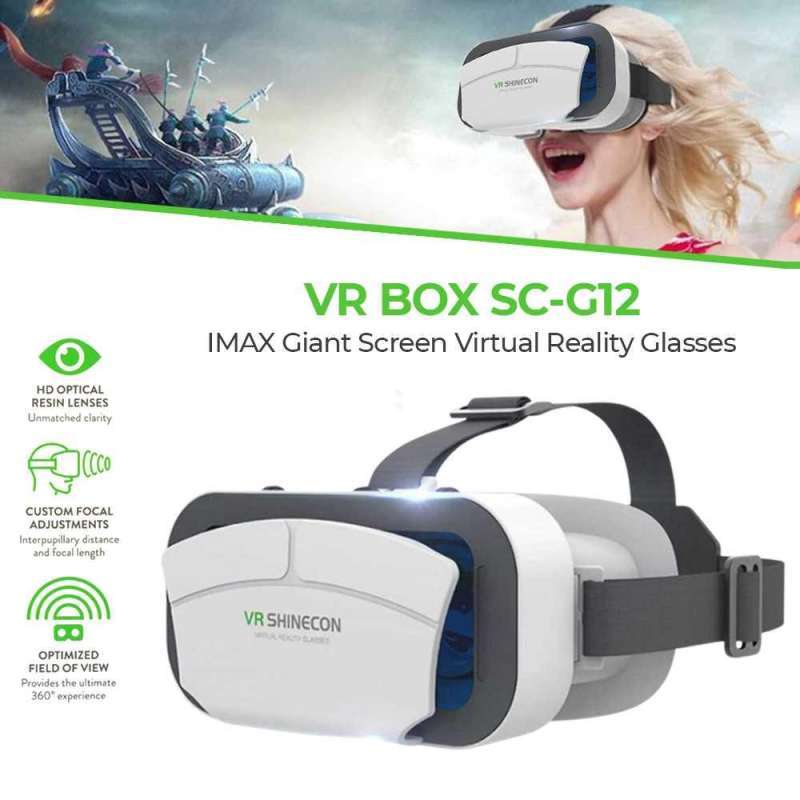 Jual Shinecon Vr Box Imax Giant Screen Virtual Reality Glasses Sc-g12 ...
