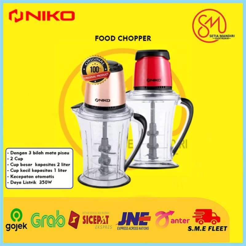 Promo Niko Food Chopper 3in1 Katana Next Rose & Pro Gold + Gelas Ekstra ...