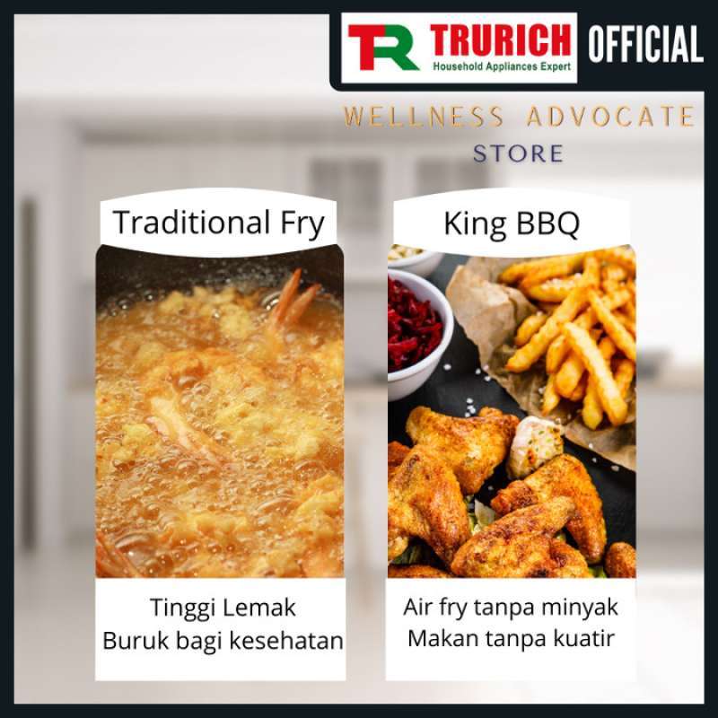 Promo Trurich King Bbq Air Fryer Oven Barbeque Dehydrator Grill ...
