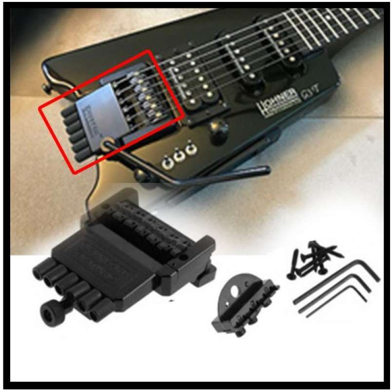 Jual Tremolo Guitar Overlord Of Music Steinberger Ii Headless Black Di ...