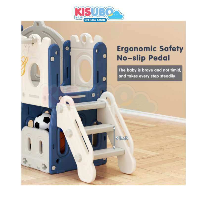 Jual New! Kisubo 7 In 1 Toddler Castle With Climber And Slide Multi-function Kids Large ...
