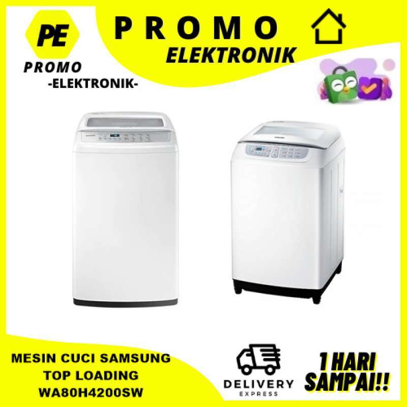 Promo Mesin Cuci Samsung Wa80h4200sw Top Loading 8 Kg Inverter Wobble Wa80 Diskon 20% Di Seller ...