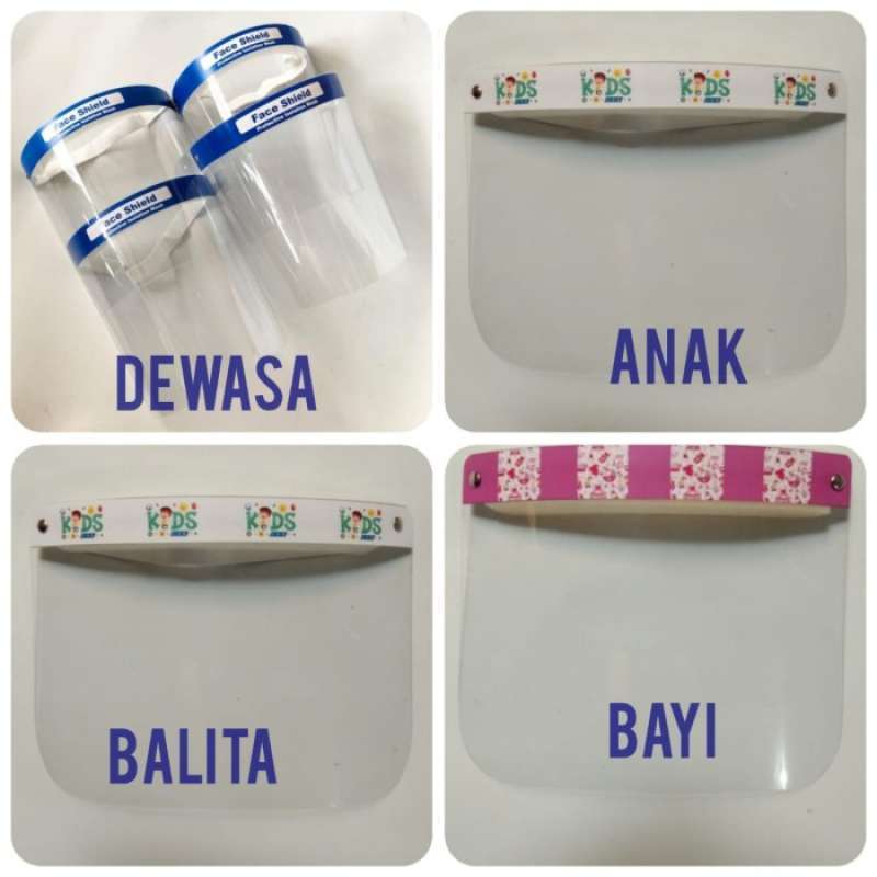 Promo Face Shield / Masker / Apd Medis / Anak / Bayi / Balita Dan ...