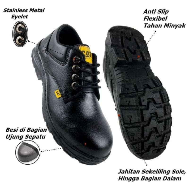 Promo Sepatu Safety Ujung Besi Sepatu Safety Pria - Safety Cat Tali, 36 ...