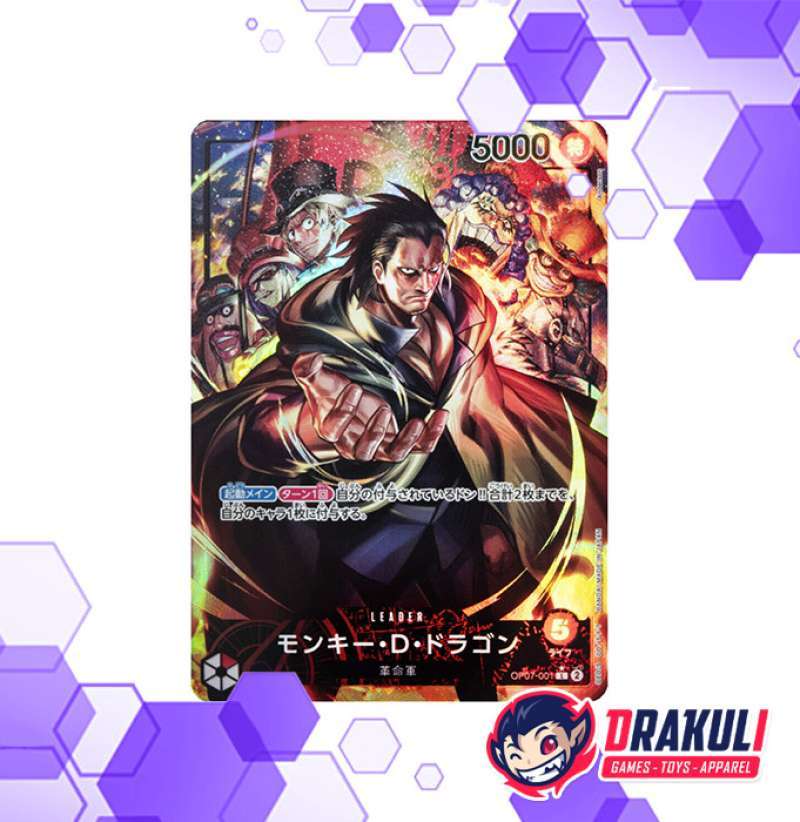 Jual One Piece Card Game - Monkey D. Dragon Op07-001 P-l Di Seller ...
